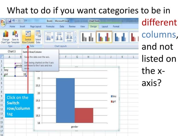 Tutorial for chart design in MS Excel 2007 | PPT