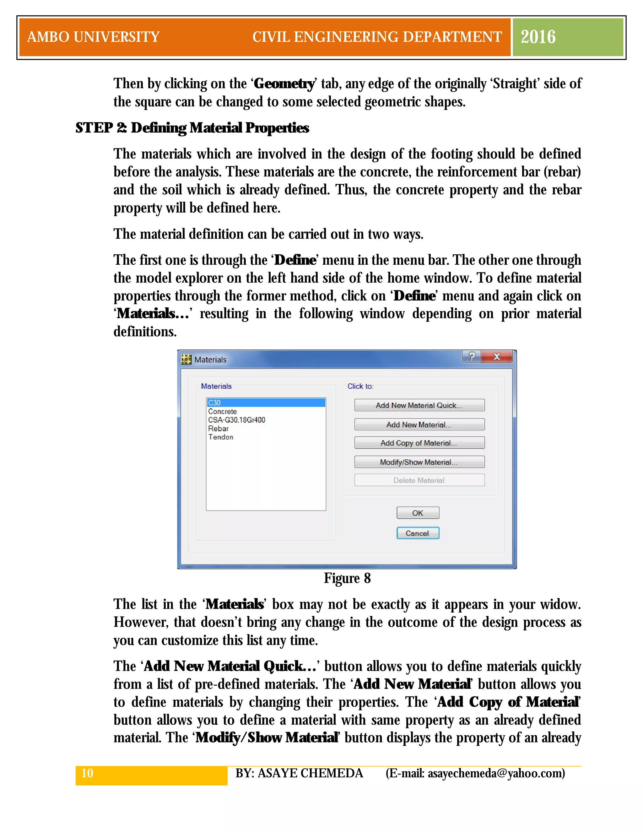 Tutorial for design of foundations using safe | PDF
