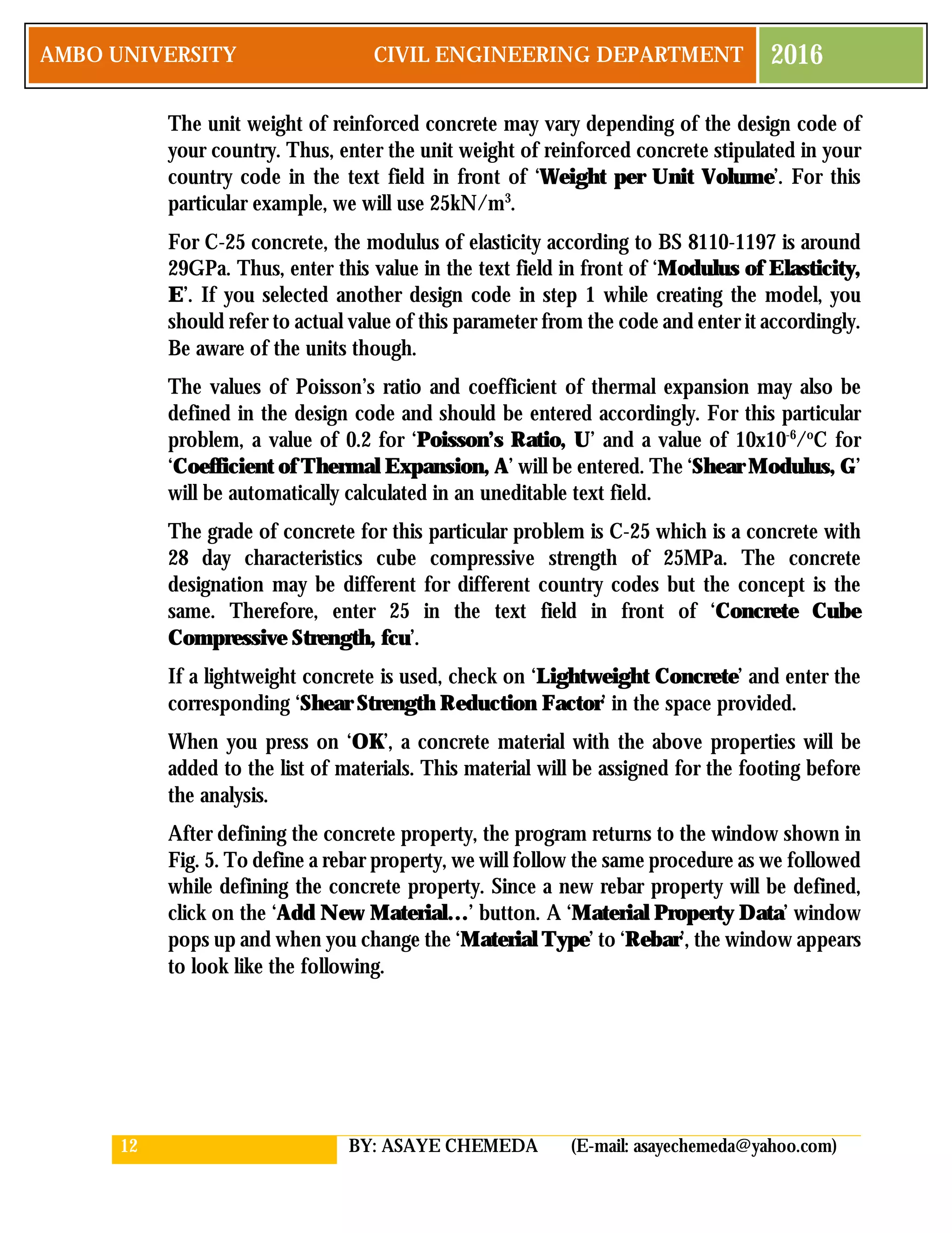 Tutorial for design of foundations using safe | PDF