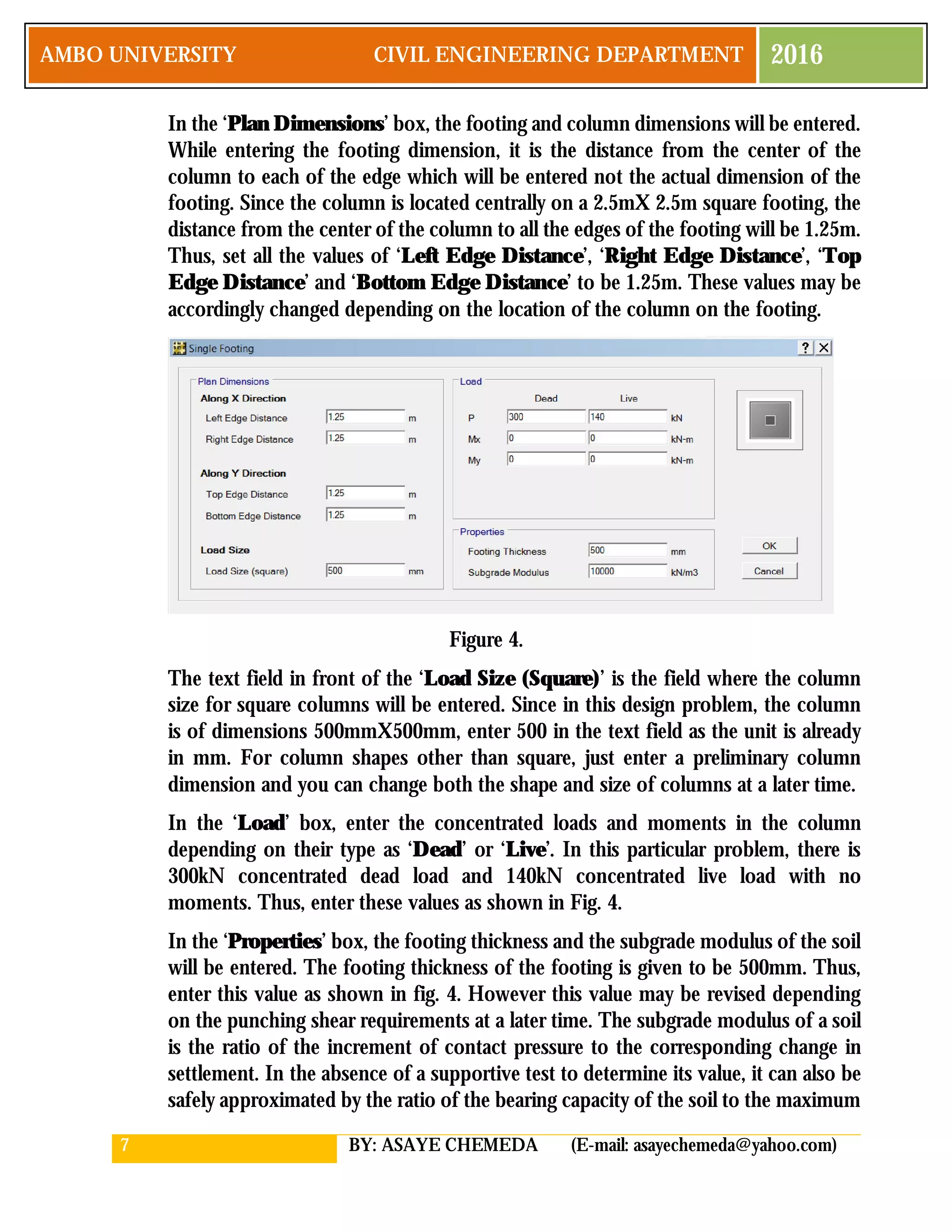 Tutorial for design of foundations using safe | PDF