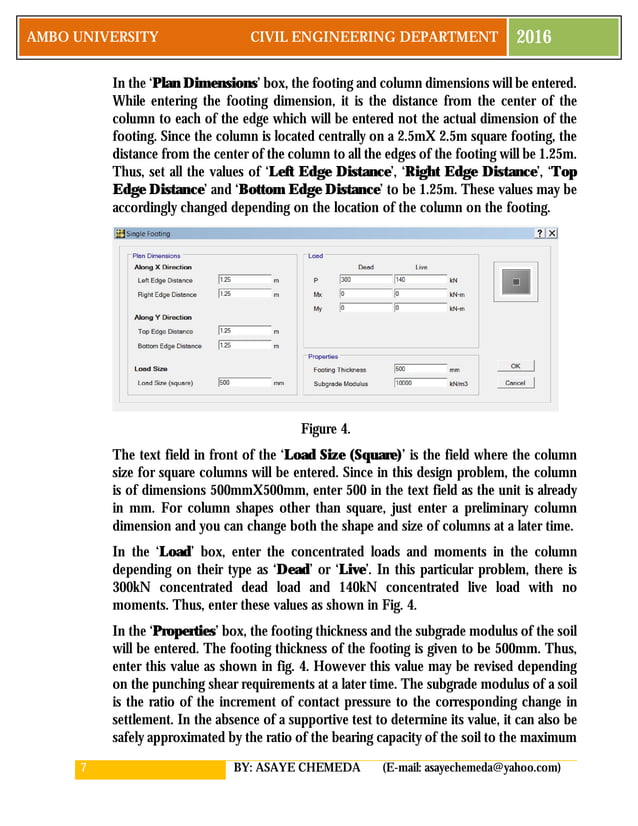 Tutorial for design of foundations using safe | PDF