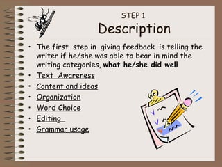 Giving peer feedback | PPT