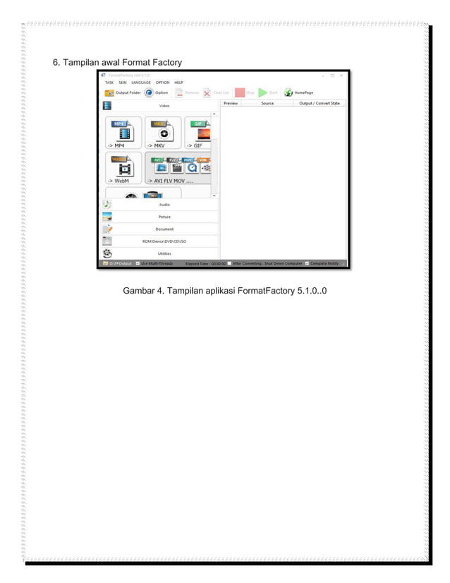 Tutorial format factory | PDF