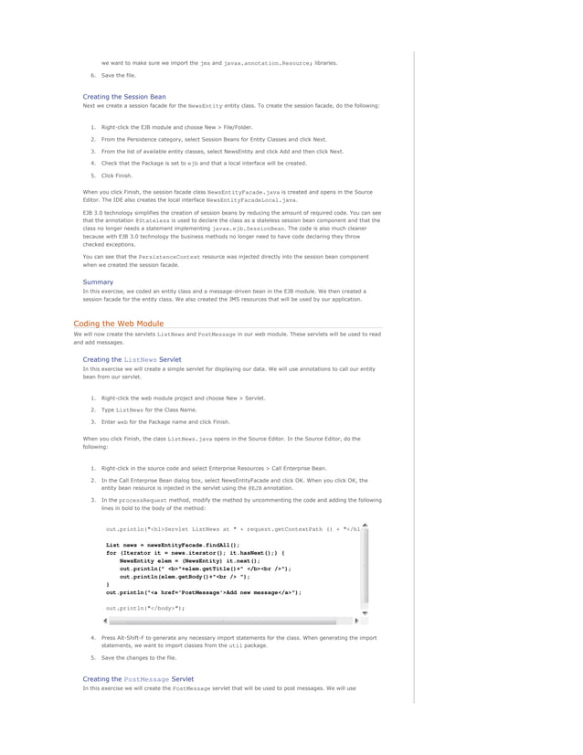 Tutorial for netbeans | PDF