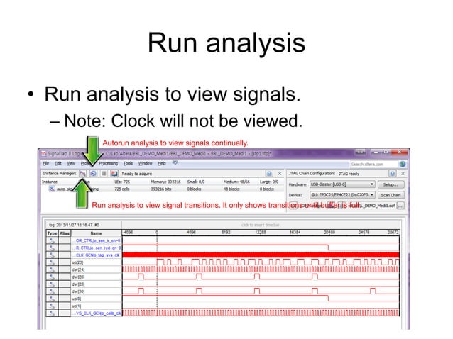 Tutorial for Quartus II’s SignalTap II Logic Analyzer | PPT