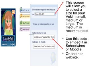 Tutorial For Voki | PPT