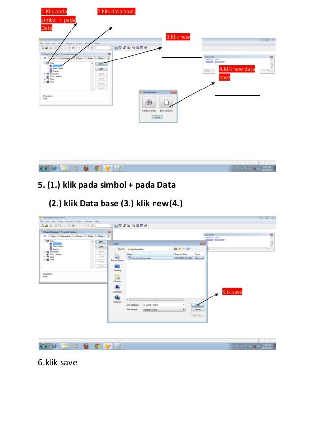 Tutorial database dengan Ms Visual Foxpro