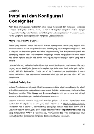Tutorial framework codeigniter[fatihware.web.id] | PDF