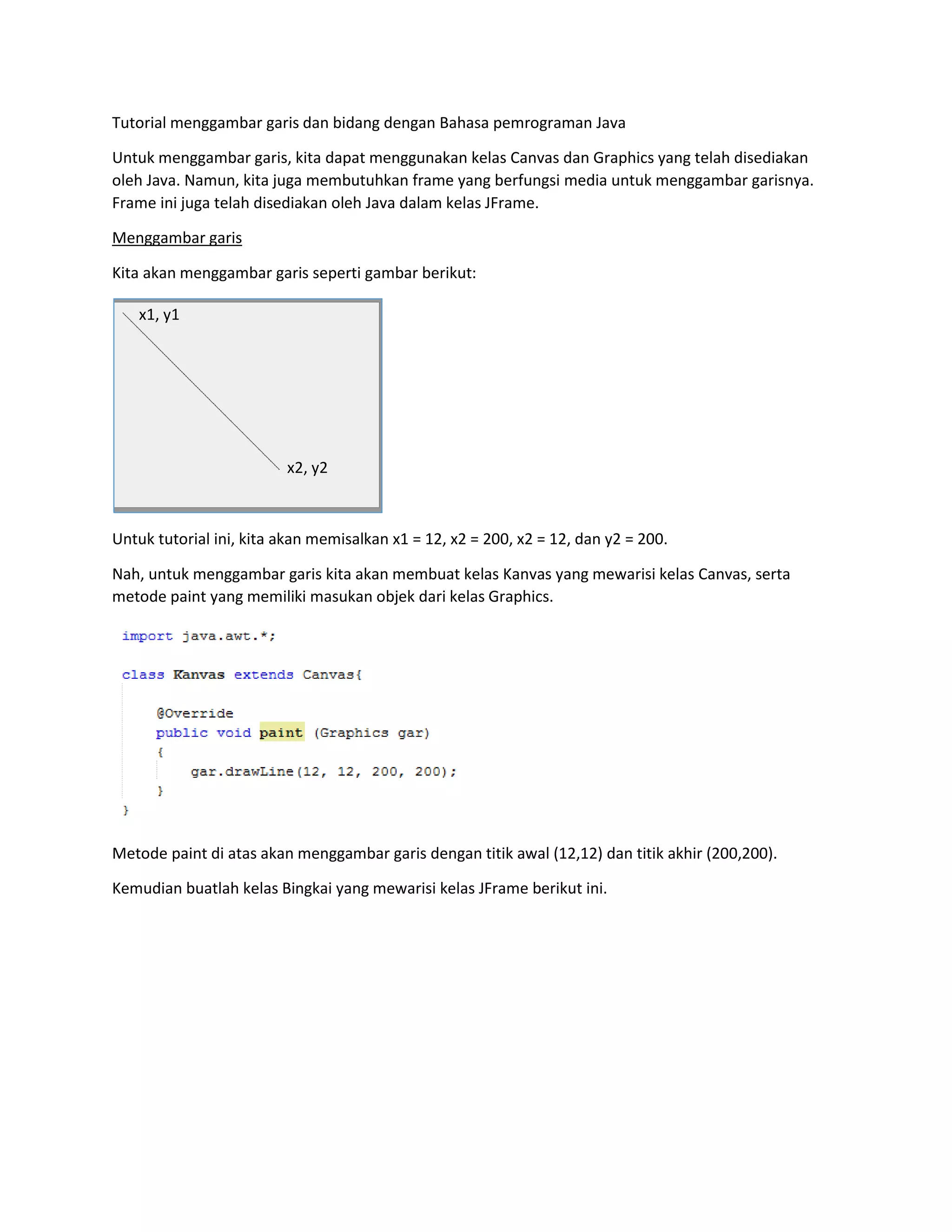 Tutorial gambar garis dan bidang | PDF