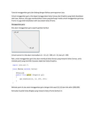 Tutorial gambar garis dan bidang | PDF
