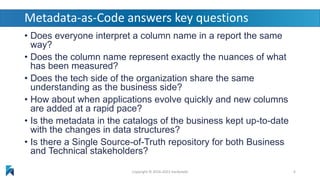 Tutorial Getting Started part 3 - Metadata-as-Code | PDF