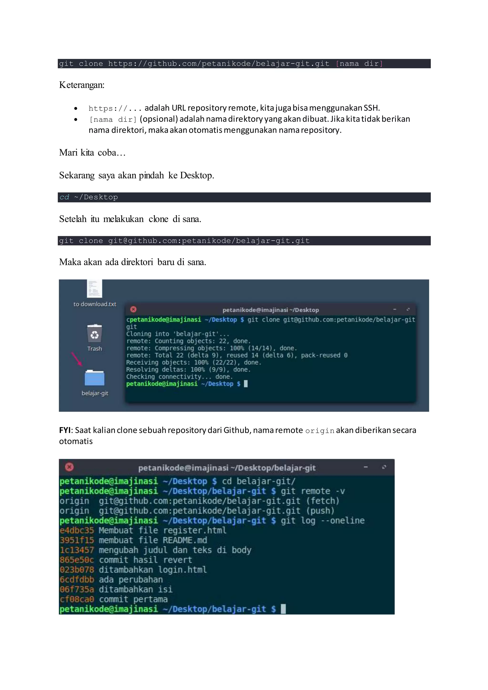 Tutorial git by sel | DOCX