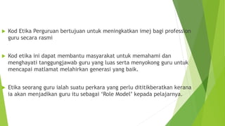 Kod Etika Perguruan | PPTX