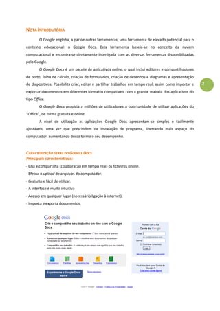 Tutorial google docs:Criação de Questionários | PDF