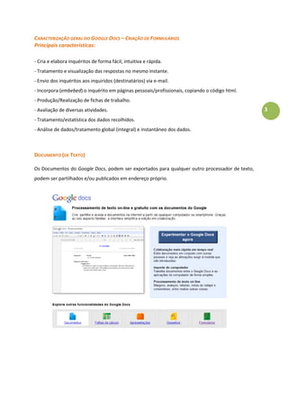 Tutorial google docs:Criação de Questionários | PDF
