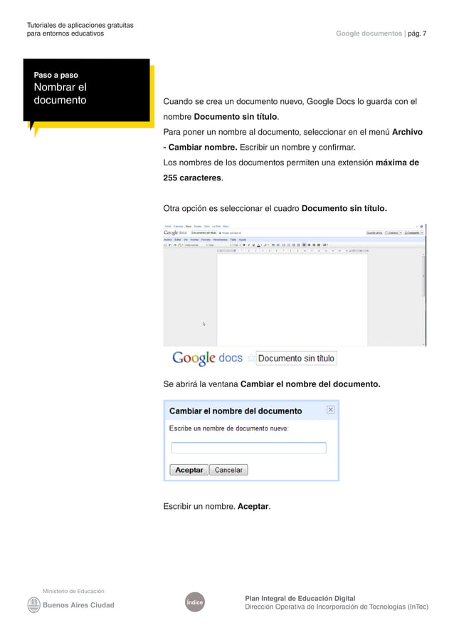 Tutorial googledocs documentos | PDF