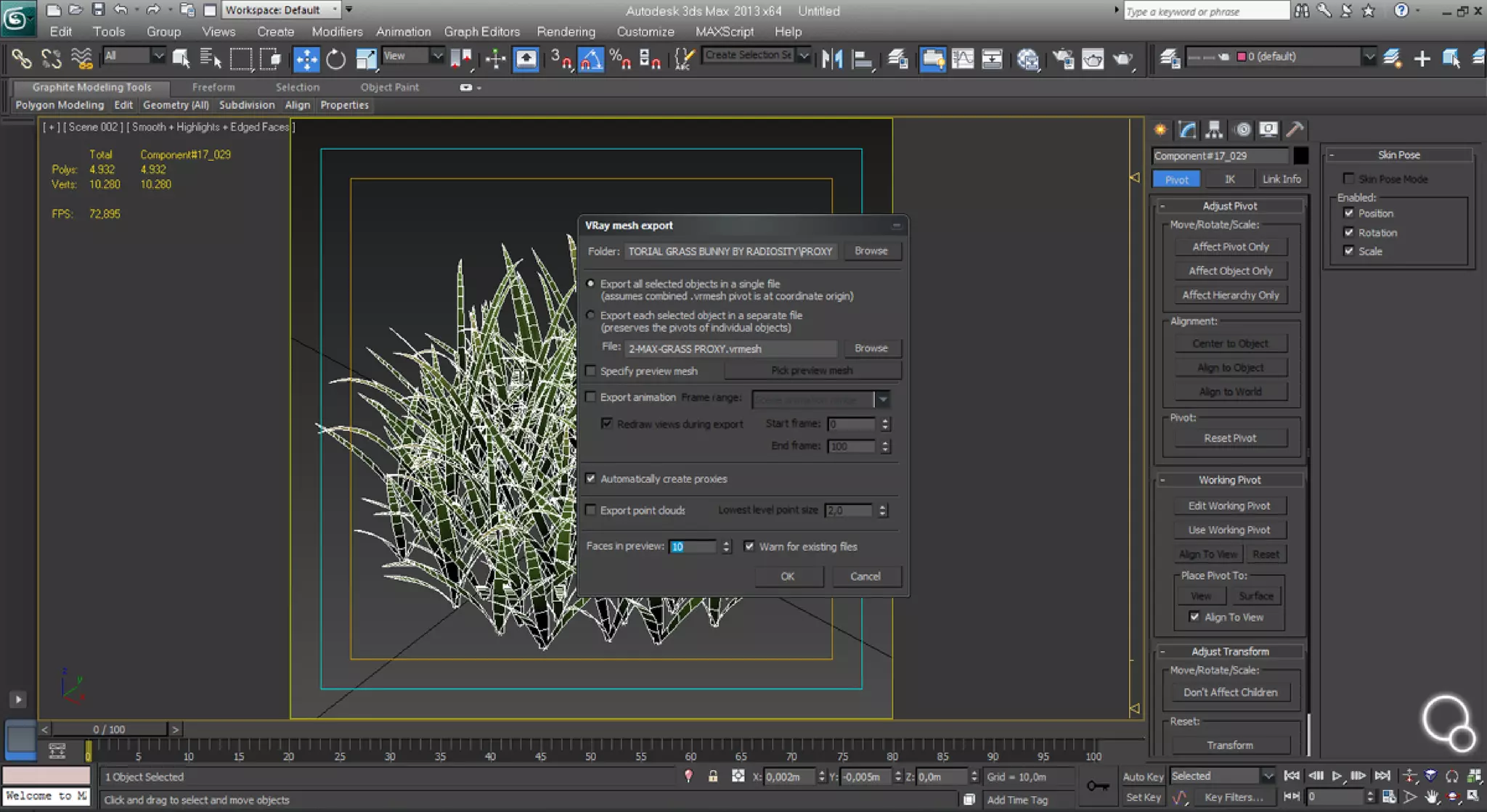 Tutorial vray for sketchup proxy real grass | PPT