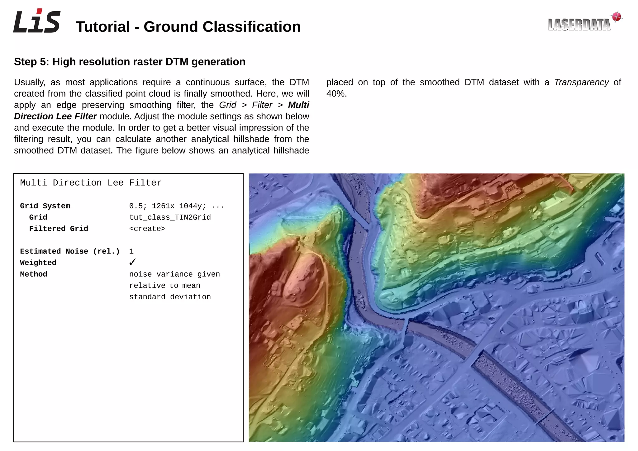 Tutorial ground classification with Laserdata LiS | PPT