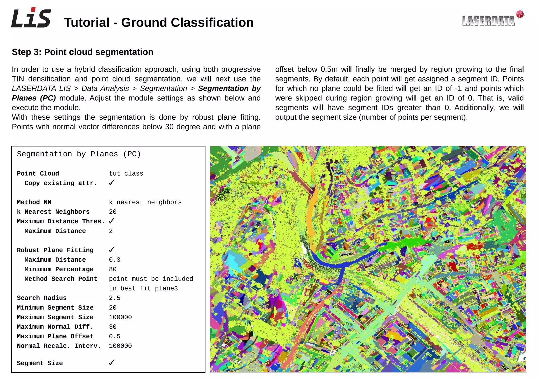 Tutorial ground classification with Laserdata LiS | PPT