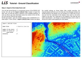 Tutorial ground classification with Laserdata LiS | PPT