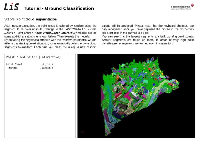 Tutorial ground classification with Laserdata LiS | PPT