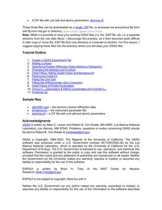 Tutorial gsas | DOCX