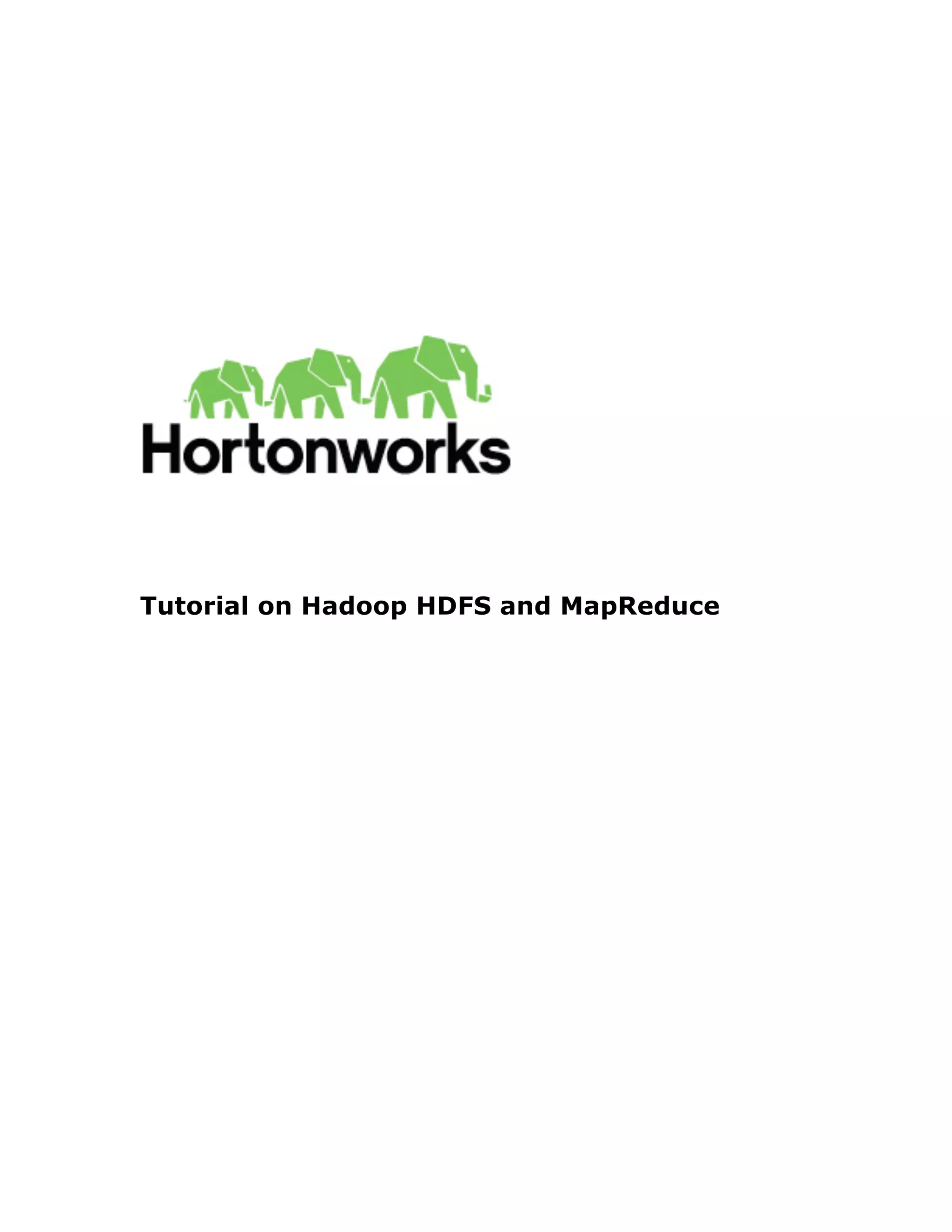 Tutorial hadoop hdfs_map_reduce | PDF