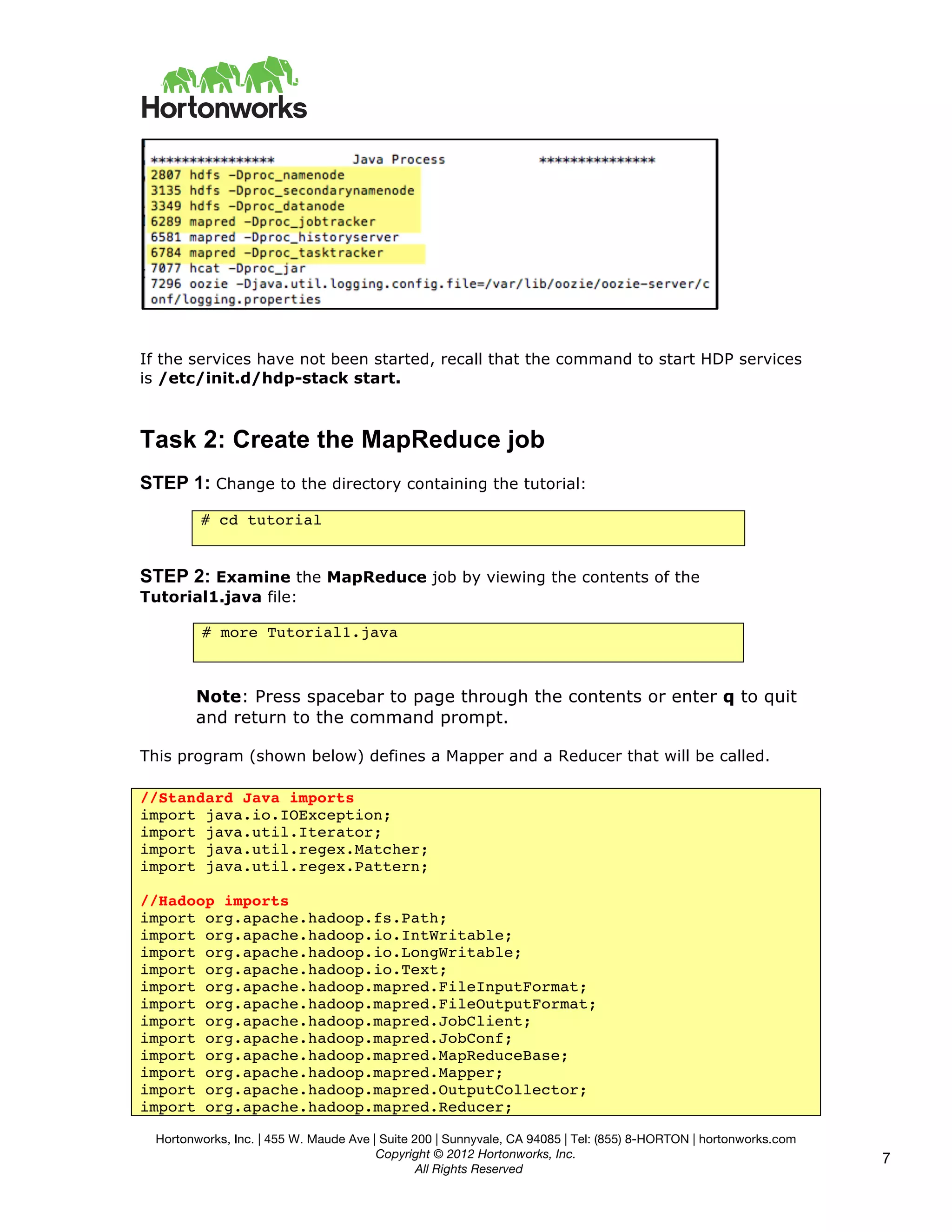 Tutorial hadoop hdfs_map_reduce | PDF | Cloud Computing | Internet