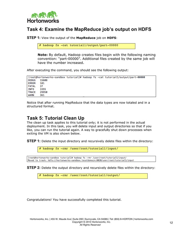 Tutorial hadoop hdfs_map_reduce | PDF