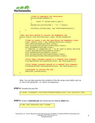 Tutorial hadoop hdfs_map_reduce | PDF | Cloud Computing | Internet