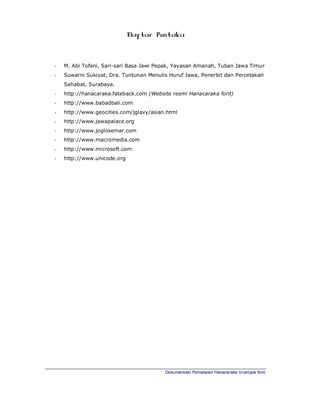 Tutorial hanacaraka | PDF
