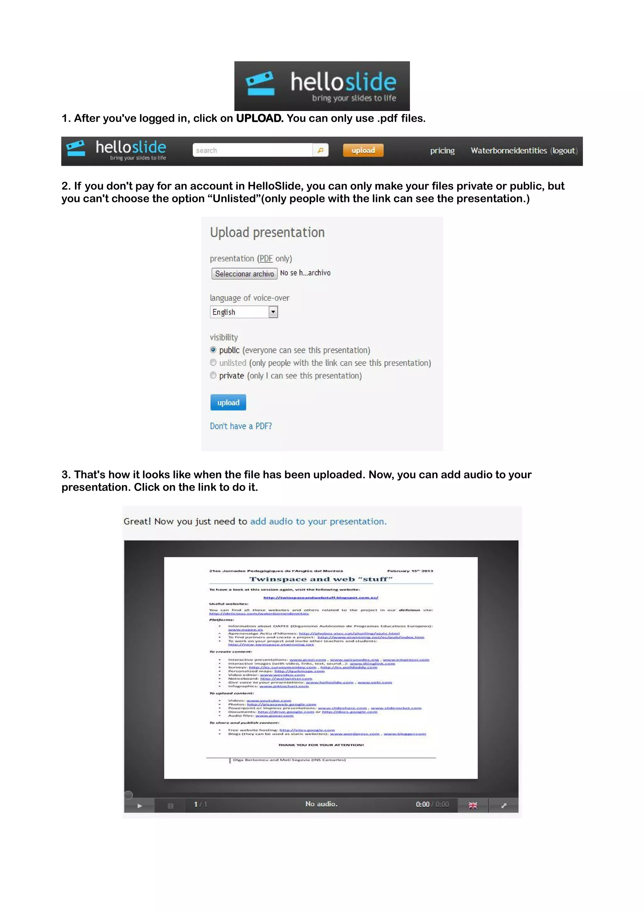 Tutorial HelloSlide | PDF