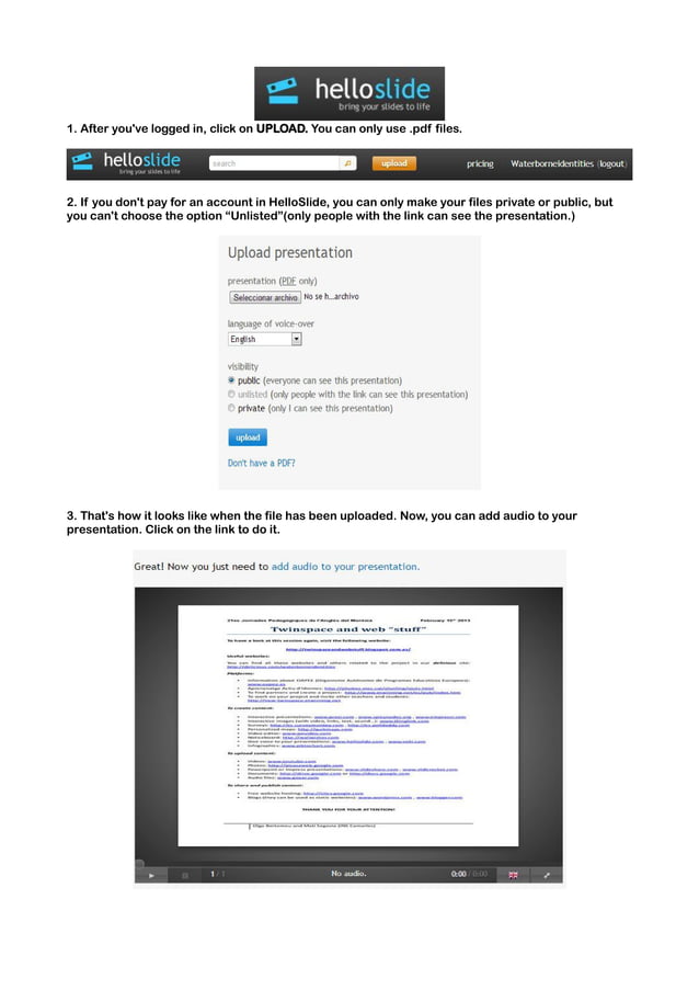 Tutorial HelloSlide | PDF