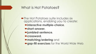 Tutorial hot potatoes | PDF