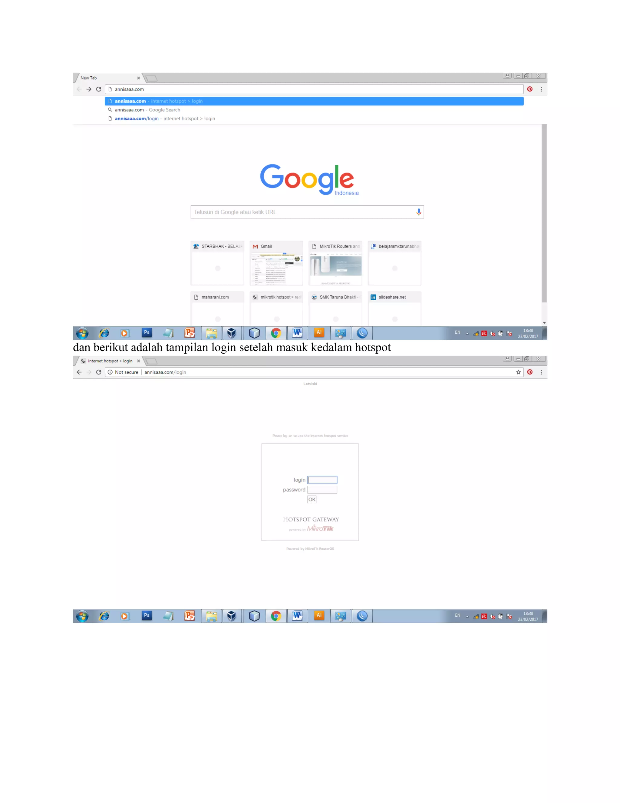 Tutorial hotspot virtual box | PDF
