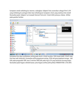 Tutorial hotspot virtual box | PDF