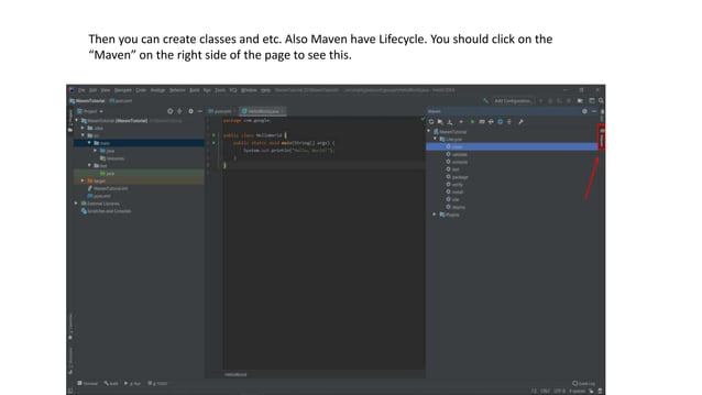 Tutorial how to create a simple maven project | PPT