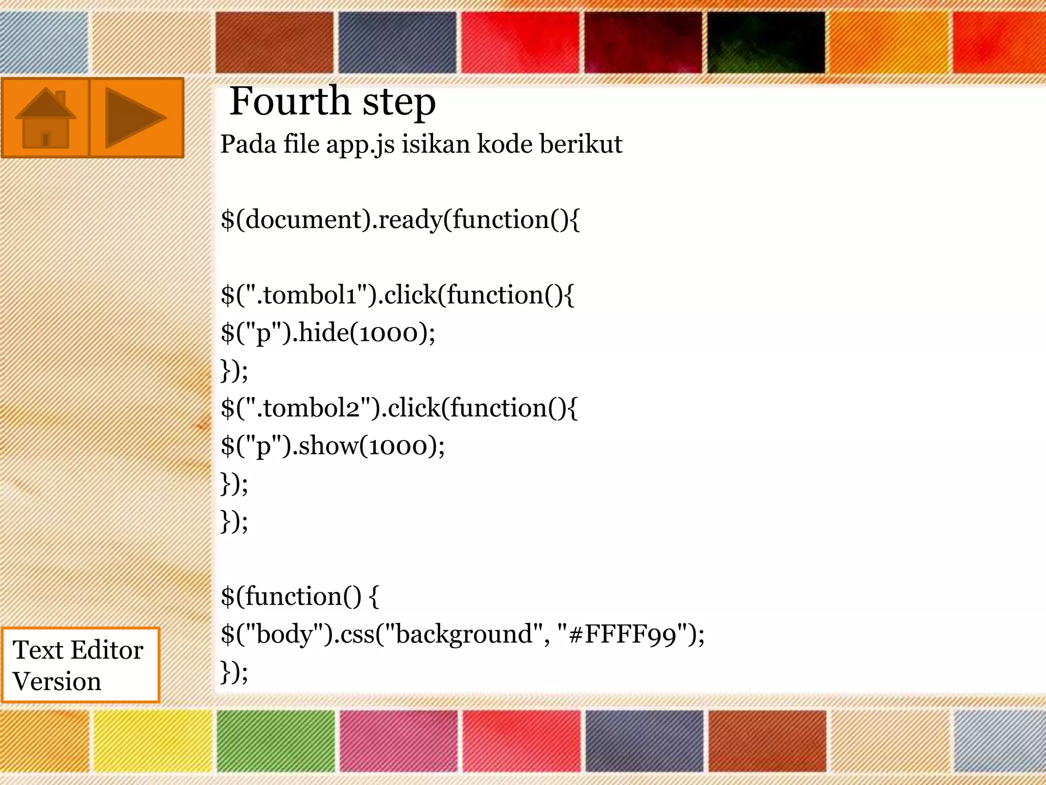 Tutorial how to make hello world herdian wardhani | PPT