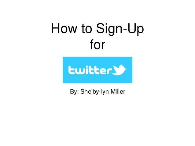How to Sign Up for Twitter
