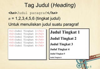 Tutorial HTML | PPT