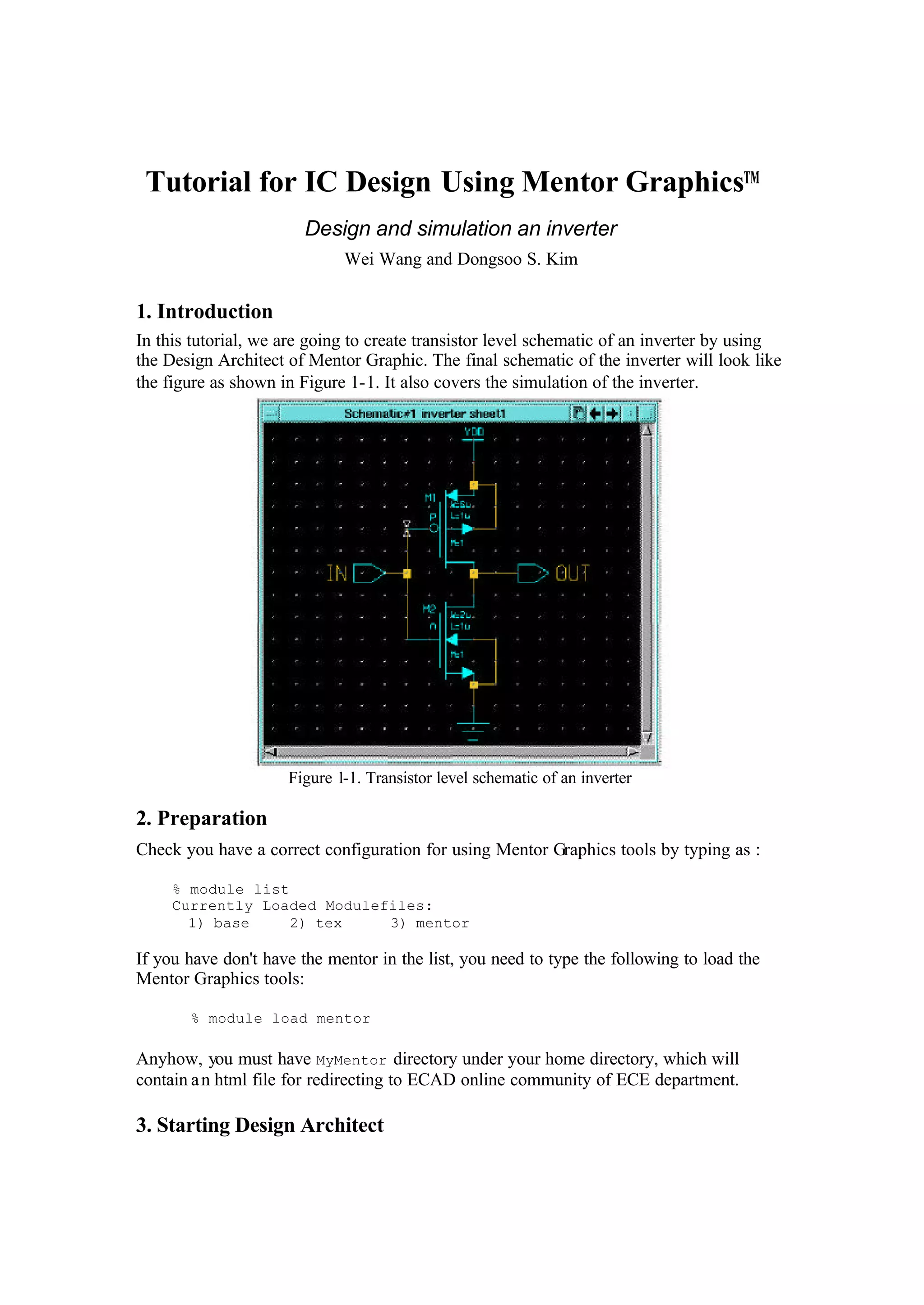Tutorial ic design | PDF