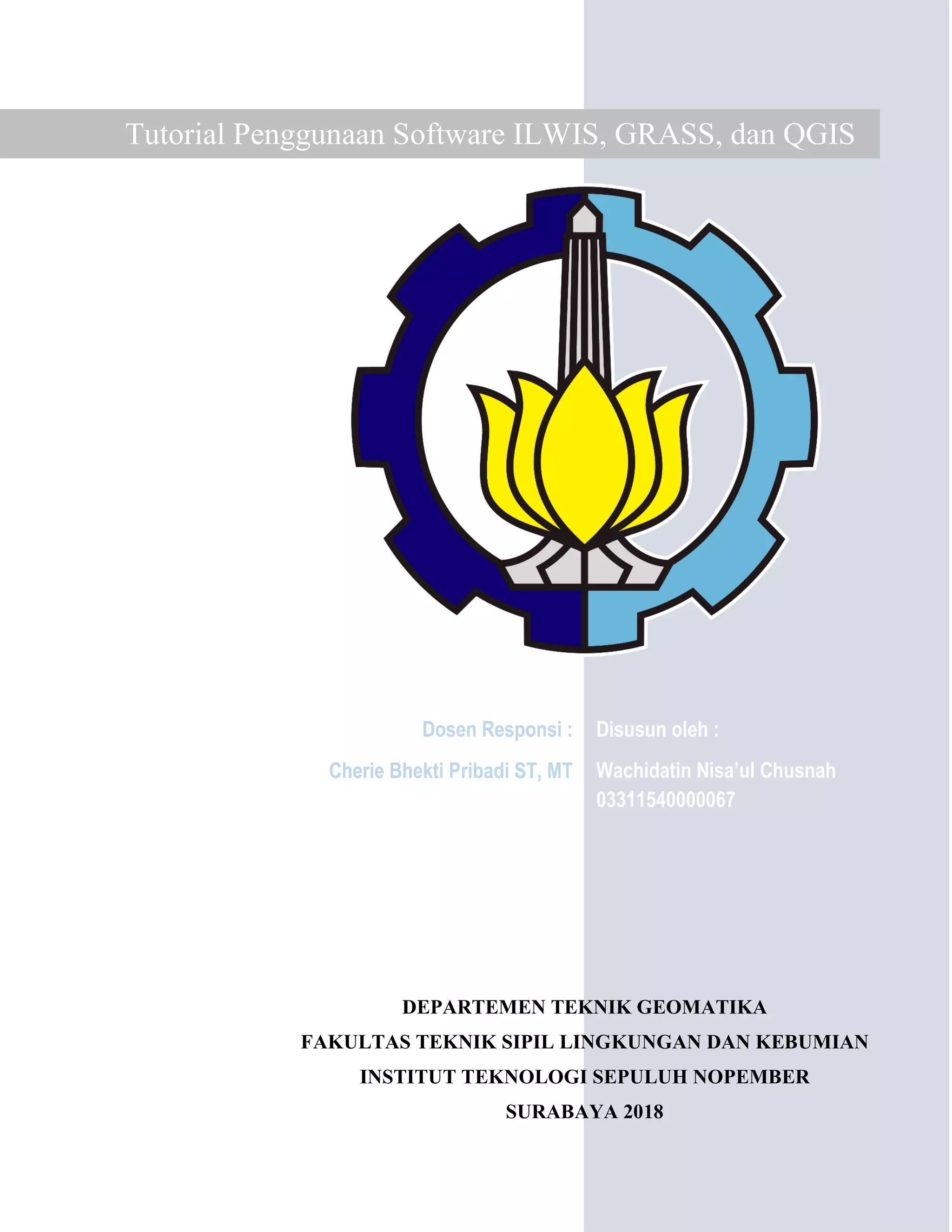 SIG : Tutorial Software ILWIS, QGIS, dan GRASS | PDF