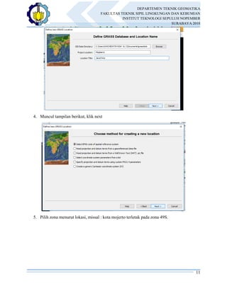 SIG : Tutorial Software ILWIS, QGIS, dan GRASS | PDF