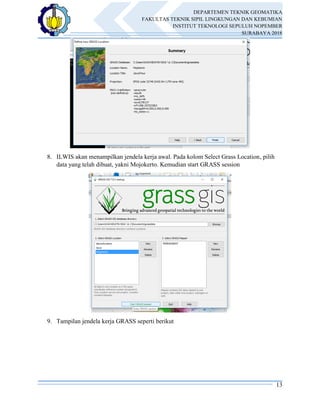 SIG : Tutorial Software ILWIS, QGIS, dan GRASS | PDF