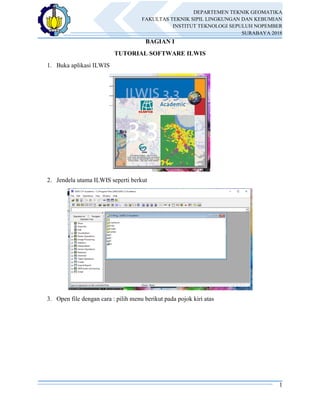 SIG : Tutorial Software ILWIS, QGIS, dan GRASS | PDF