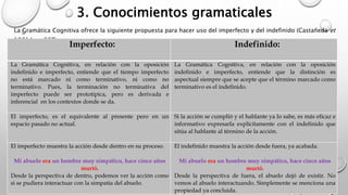 Tutorial para profesores de ELE/L2 Imperfecto e Indefinido | PPT