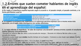 Tutorial para profesores de ELE/L2 Imperfecto e Indefinido | PPTX