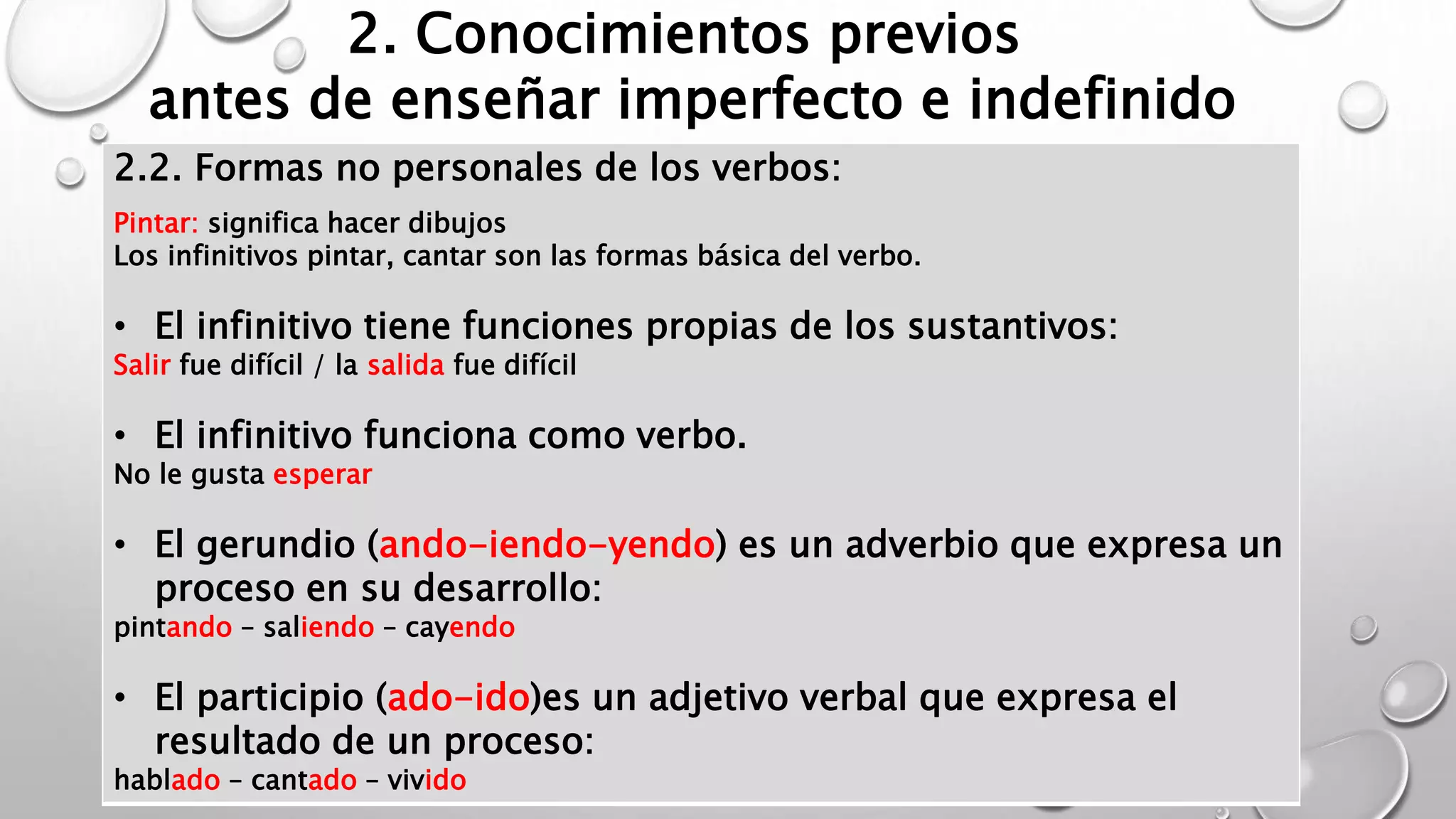 Tutorial imperfecto e indefinido | PPTX
