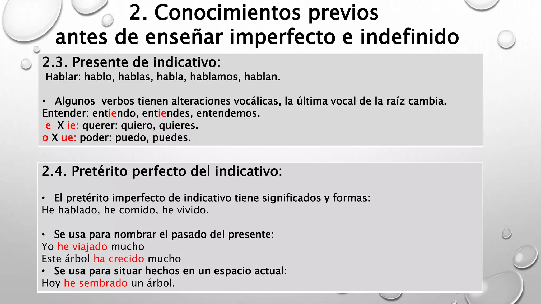 Tutorial imperfecto e indefinido | PPTX