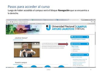 Tutorial de ingreso al campus | PPTX